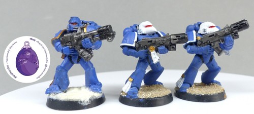 Warhammer 40k, Marine, Ultramarine, painted, fuseur, melta, flamer ...