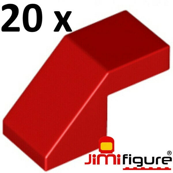 NEW 10 x LEGO 1x2 Slope 45 Degree with Cutout Without Stud Red 28192 ...