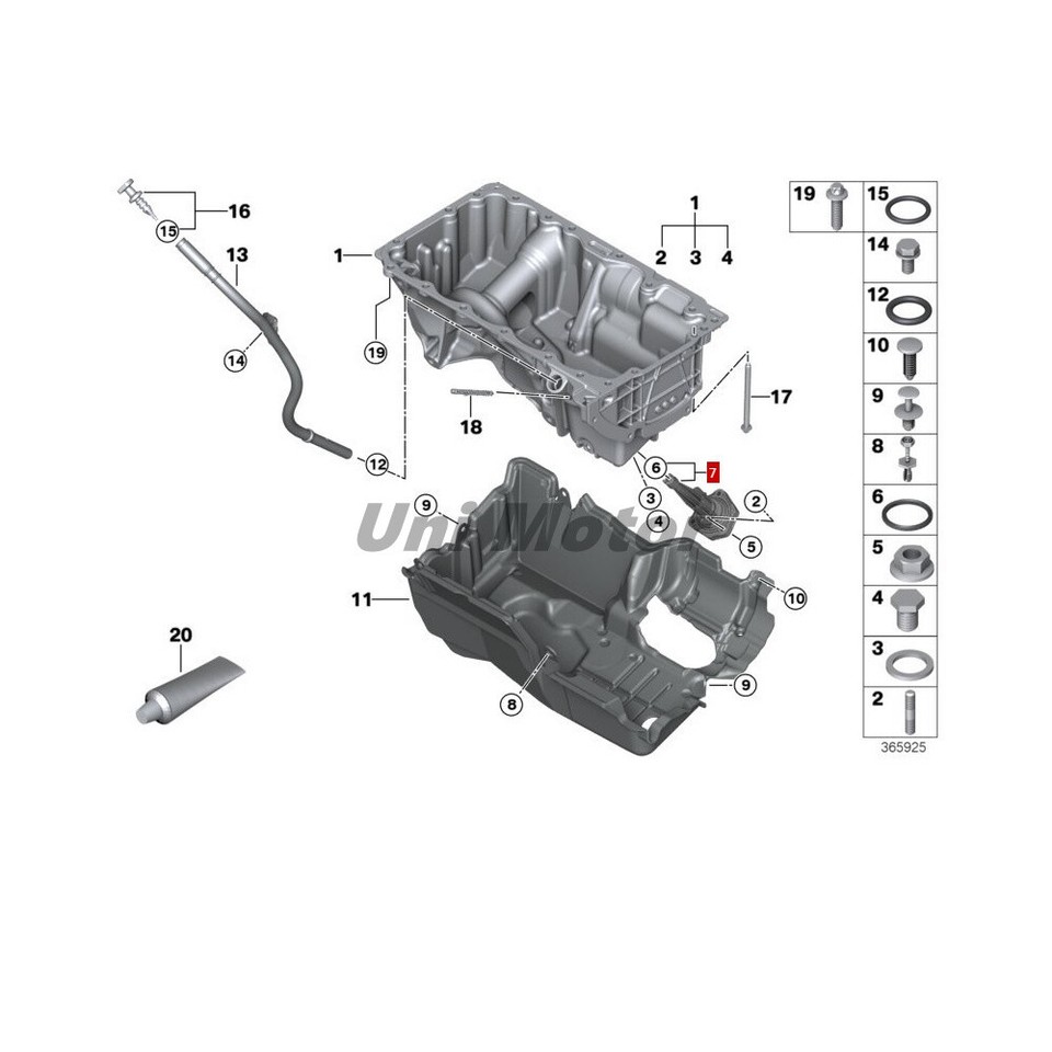 OEM SKF 12618638755 Oil Level Sensor for BMW 230i 330e 330i 340i 430i ...