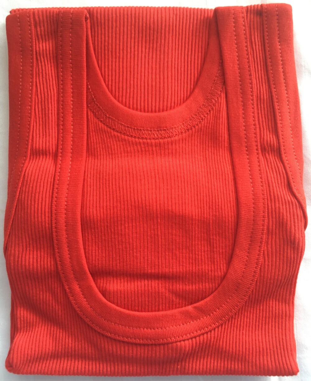 MEN RIBBED Fitted Slim Fit Athletic Muscle Gym Rib Tank Top Mens Vest ...