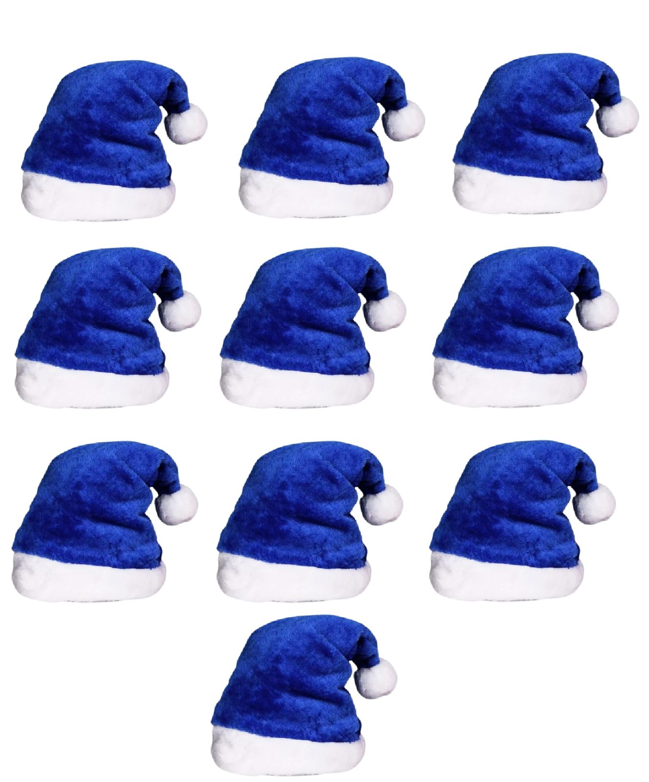 Adult Kid children Royal blue Father Christmas XMAS Santa Family Hat ...