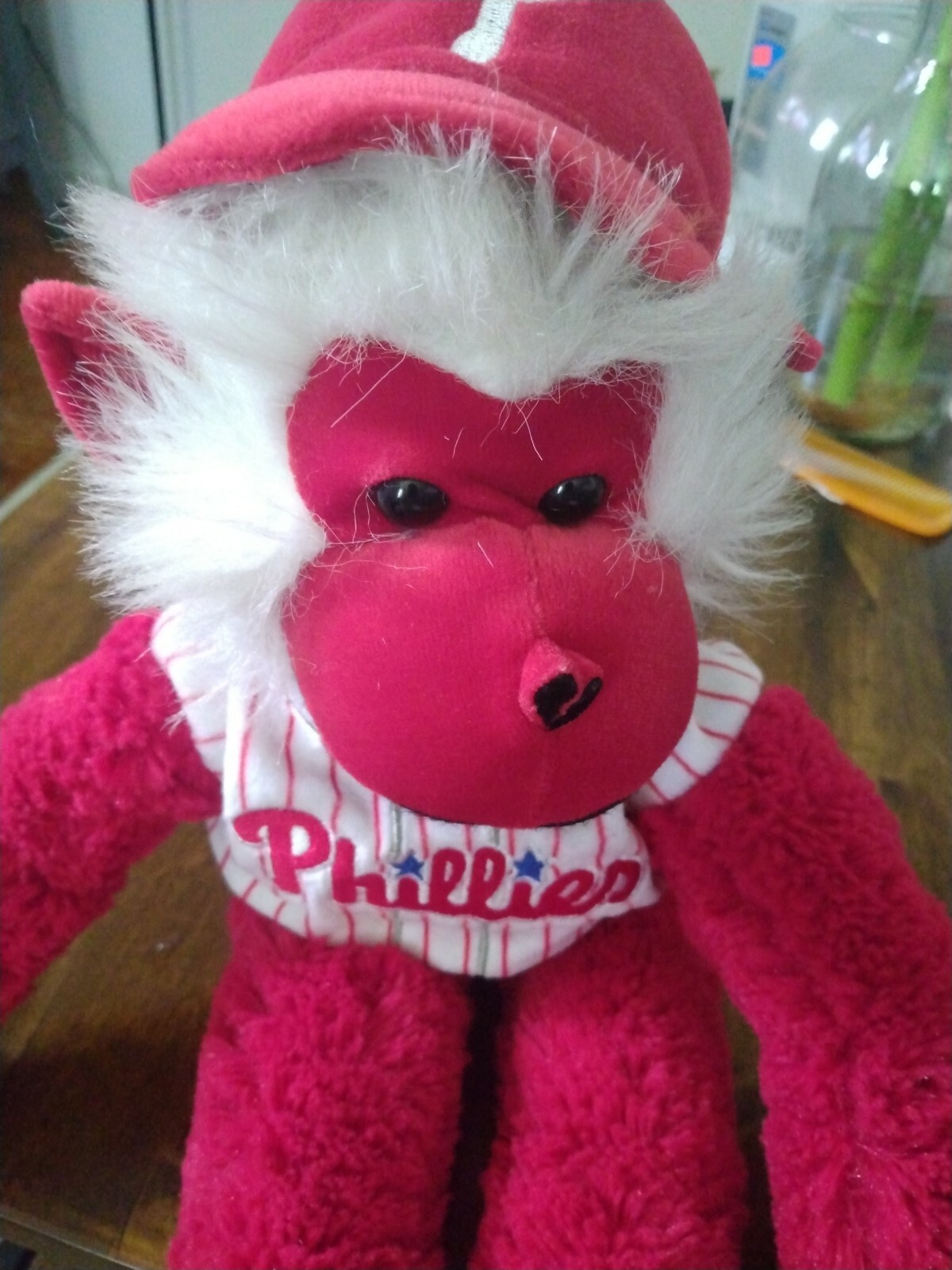 Forever Collectibles Philadelphia Phillies Baseball Red Plush Monkey ...