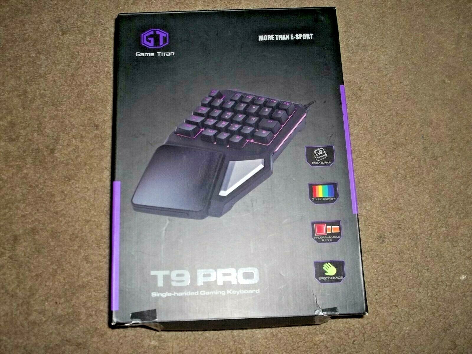 Game Titan T9 PRO Single Hand Keyboard Black - Gaming Laptops | eBay