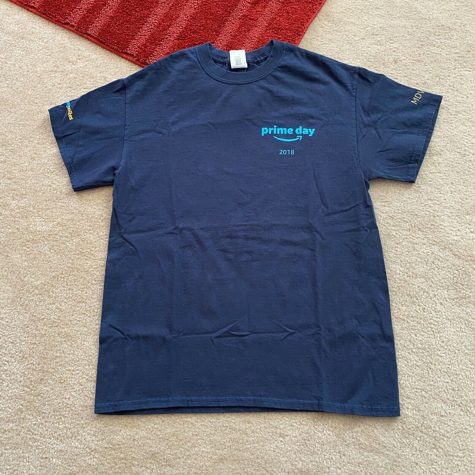 Amazon M Prime Day 2018 Delivering Smiles MDW9 Double Sided Graphic T ...