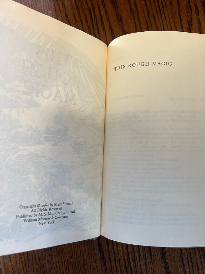 This Rough Magic by Mary Stewart (1964, Hardcover) 9780688026141| eBay