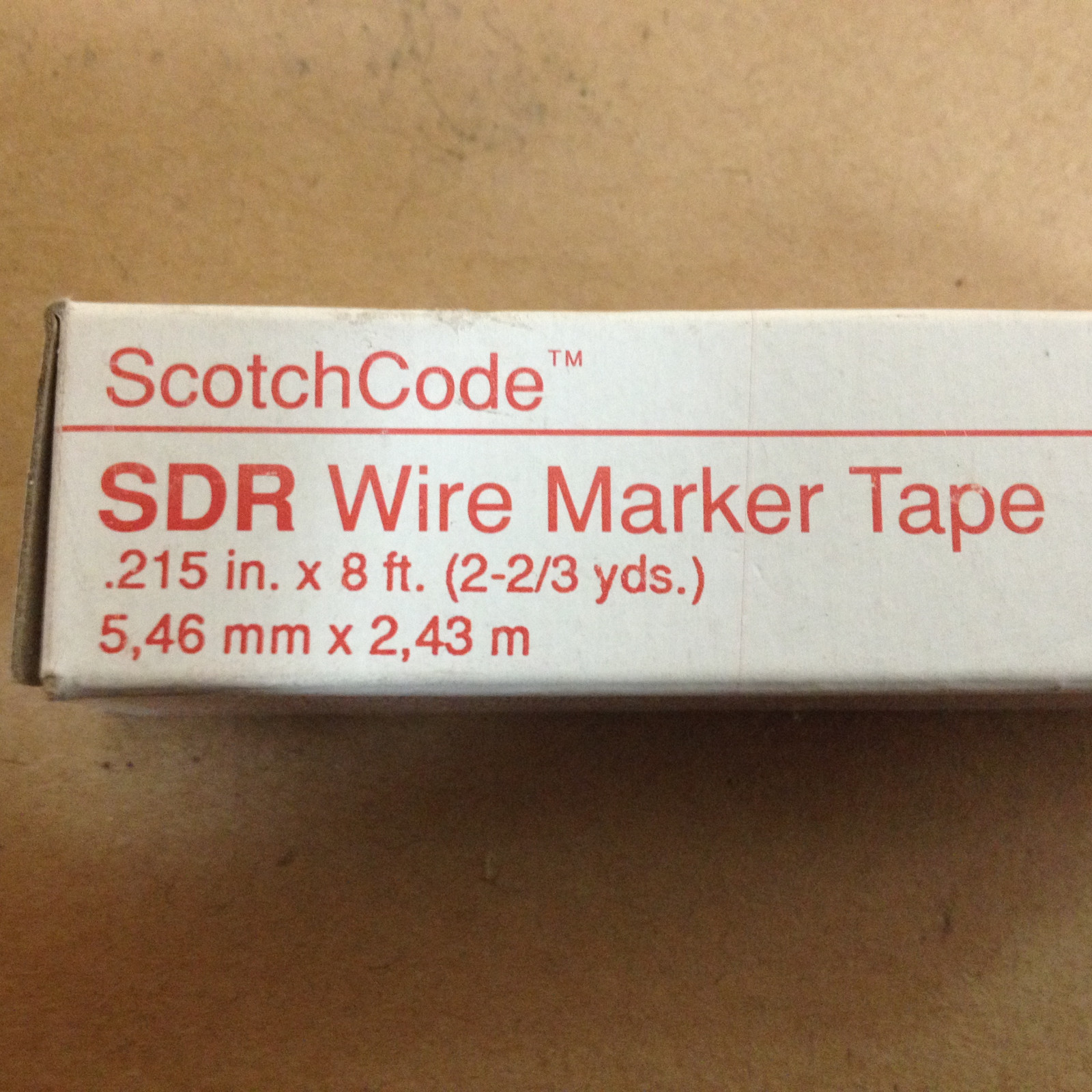 Scotch Code SDR Wire Marker Tape 8 Roll Box | eBay