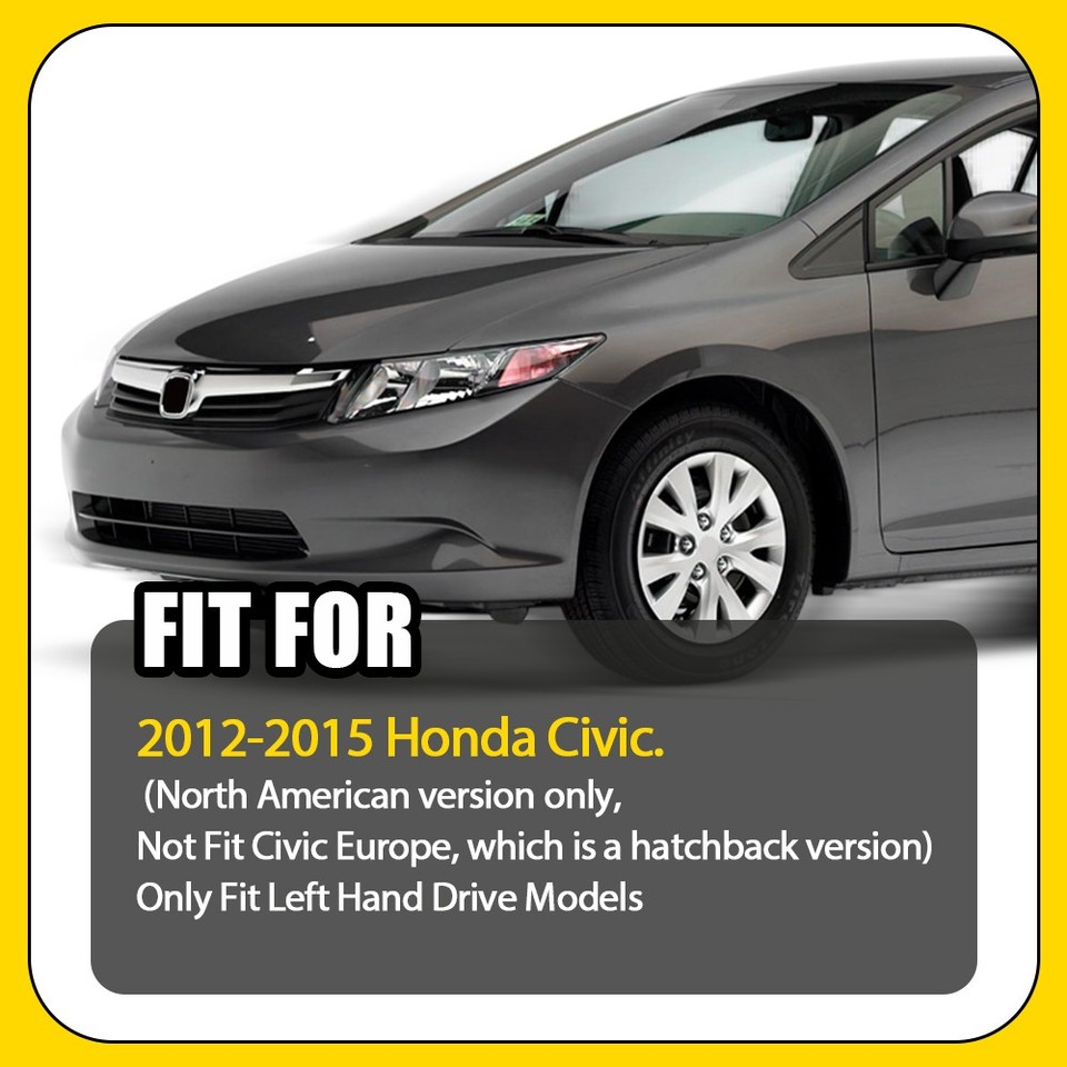 Fits 2012-15 Honda Civic Dashmat Dash Cover Dashboard Mat Car Interior ...