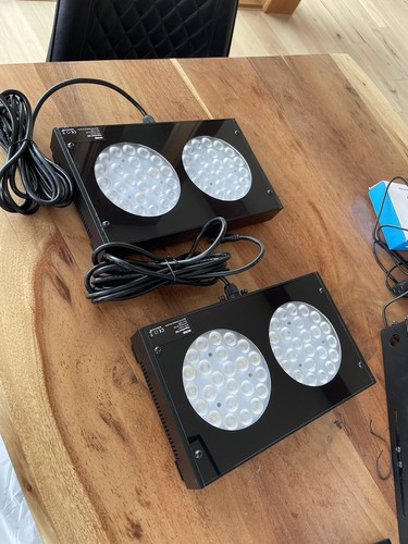 2x Nicrew HyperReef 100 LED Reef Aquarium Lights With Controller | eBay