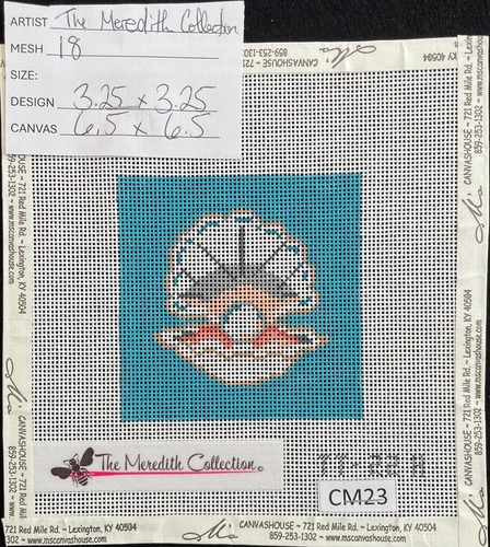 HP Needlepoint 18ct THE MEDEDITH COLLECTION an Oyster and it's Pearl ...
