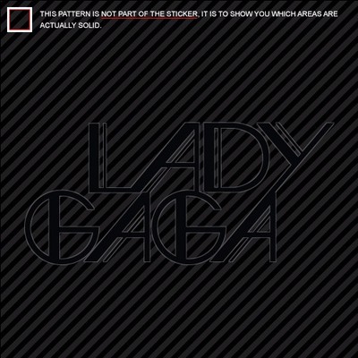 (2) LADY GAGA Sticker Decal Die Cut | eBay