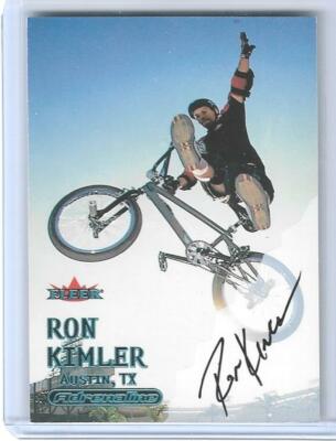 2000 FLEER ADRENALINE RON KIMLER AUTOGRAPH AUTO CARD ~ BMX CYCLING ...