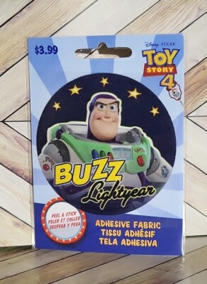 Toy Story 4 Buzz Lightyear Adhesive Iron-on Fabric Patch Applique ...