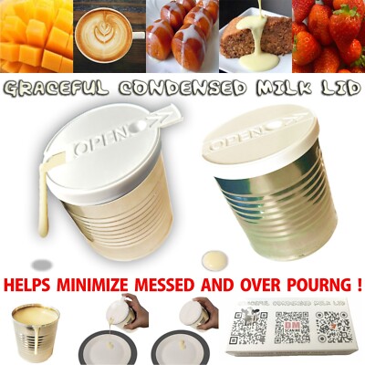 Graceful Condensed Milk Lid-For most can lid/For kitchen clean ...