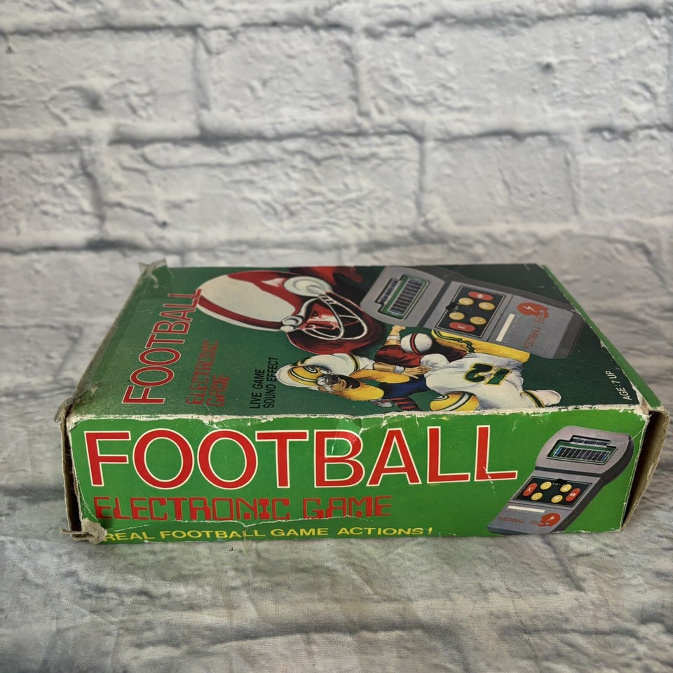 Vintage 1978 Electronic Football Handheld Game 003201 Tested Works ...
