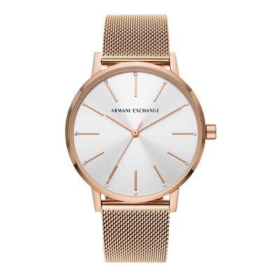 A?X ARMANI EXCHANGE Women's Stainless Steel Watch, Color: Rose Gold ...