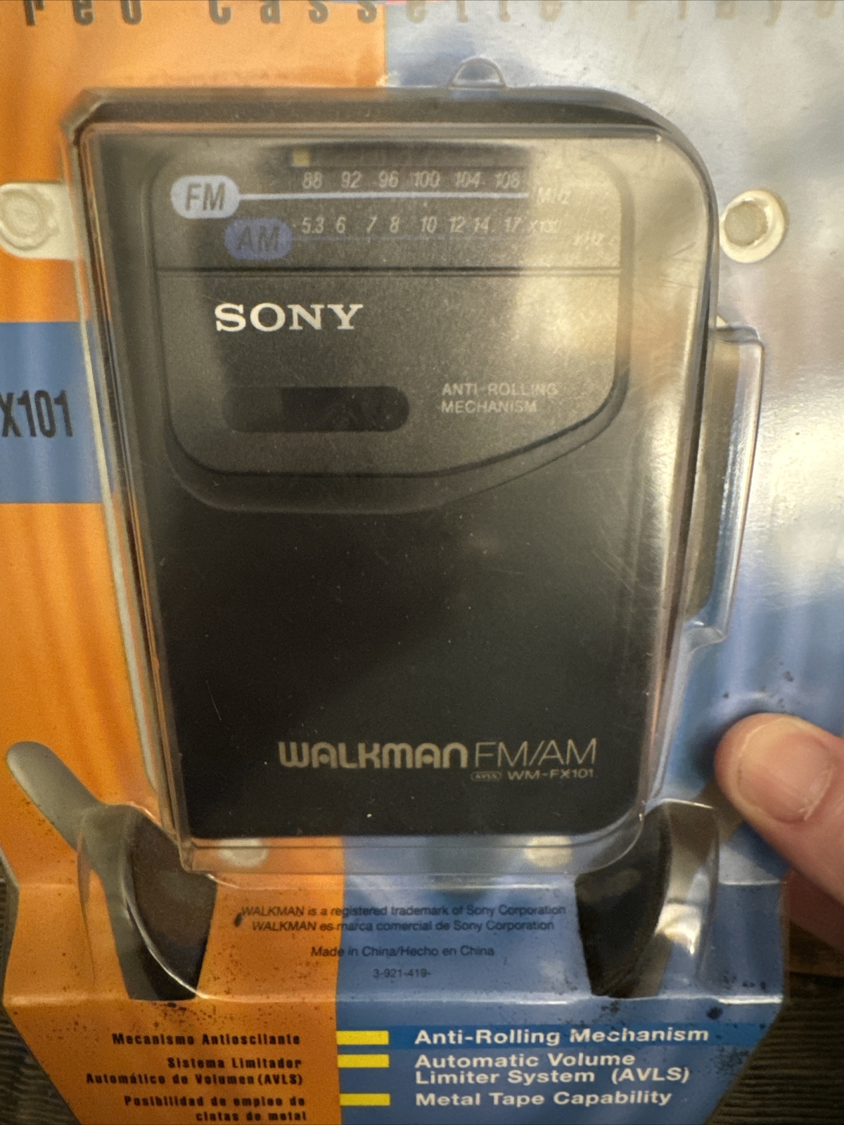 Sony Walkman WM-FX101 AM/FM Radio Cassette Tape Player C2 for sale ...