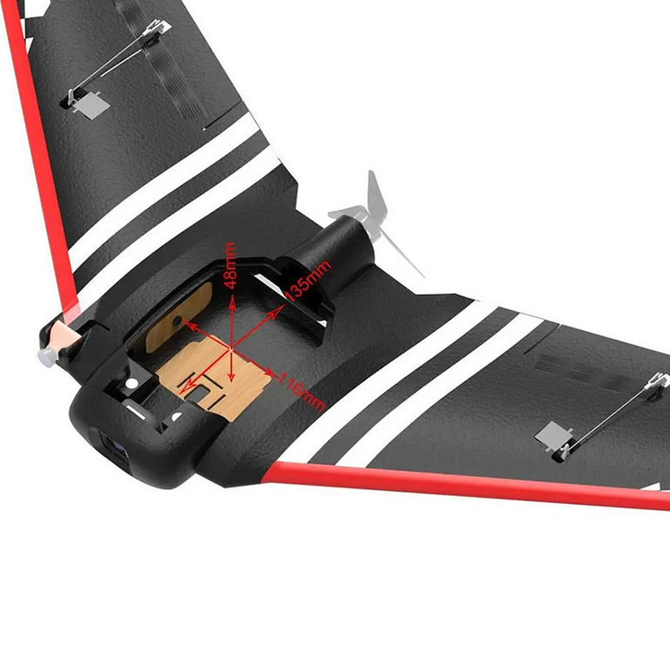 RC Airplane KIT FPV Stealth Aircraft High Speed DIY Racing Plane Flight ...