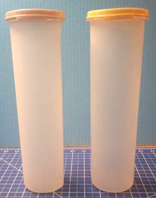 2 Vintage 1 quart 11ish" Pasta Tupperware Containers w lids | eBay