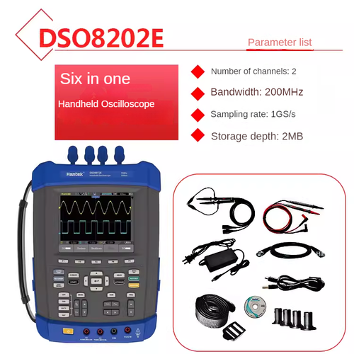 6-in-1 Handheld Oscilloscope Multimeter Data Frequency Recorder ...