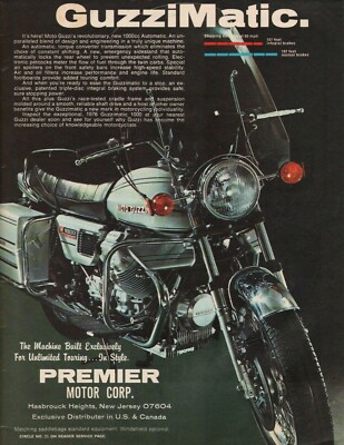 1976 Moto Guzzi Guzzimatic 1000 Automatic - Vintage Motorcycle Ad | eBay