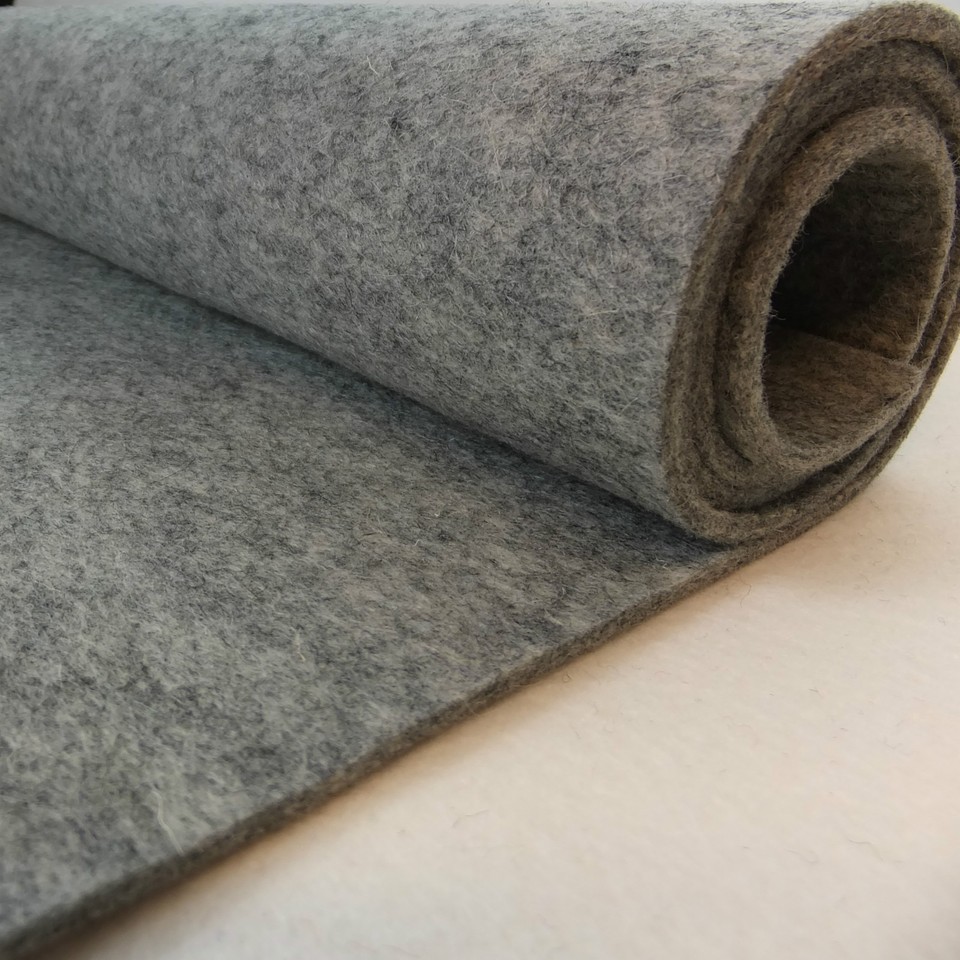 3mm - 4mm thick pressed 100% Wool Felt 60cm wide per 0.5 metre & sheets ...