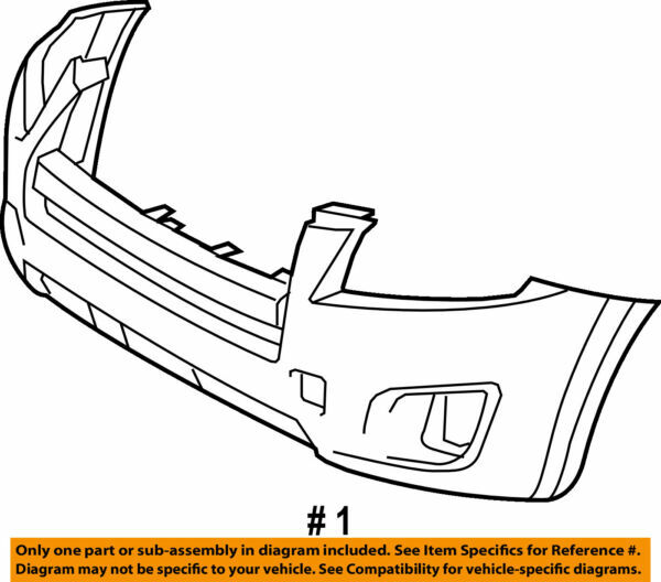 Front Bumper Cover Primered Assembly To1000349 5211942970 09-11 Toyota ...