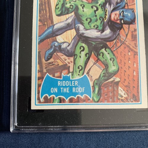 SGC NM 7 1966 Batman #37 Series B Riddler On The Roof Trading Card Wow ...