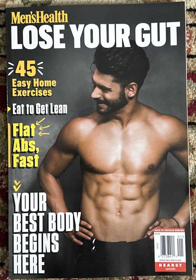 Men's Health Lose Your Gut Magazine 45 Easy Home Exercises | eBay