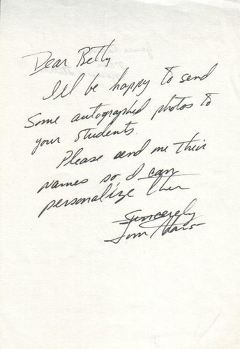 James Adamson Autographed Handwritten Letter NASA Astronaut / Colonel U ...