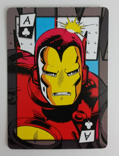 Marvel Comic Hero Playing Card Iron Man Ace Clubs | eBay