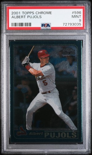 2001 Topps Chrome Albert Pujols #596 PSA 9 | eBay