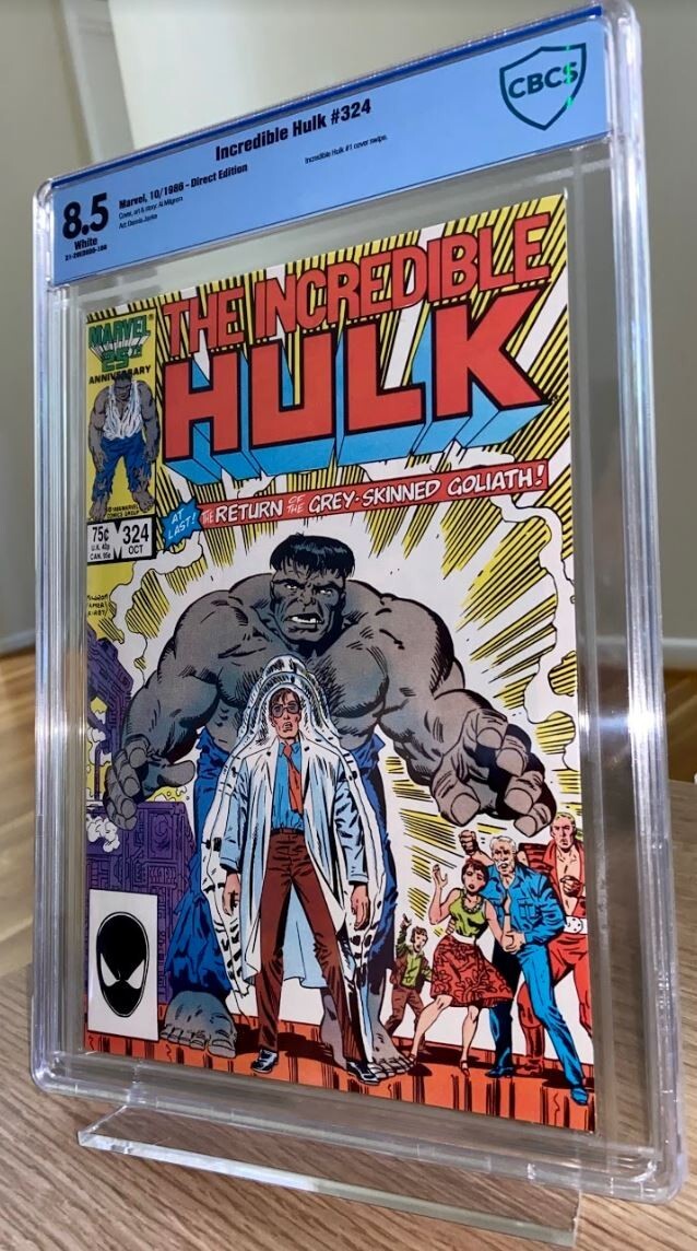 Incredible Hulk #324 - Key & Return of the Grey Hulk! CBCS 8.5 - Brand ...