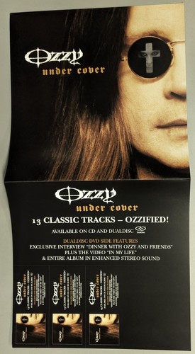 2005 Ozzy Osbourne Under Cover Epic 24 x 12 Double Sided Promo Poster ...