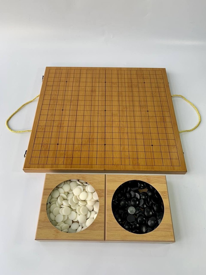 Wooden Go Board Set for Discerning Players, Chinese Board Game, Full ...