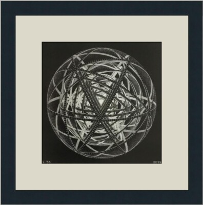 M.C. Escher Concentric Rinds Custom Framed Print | eBay