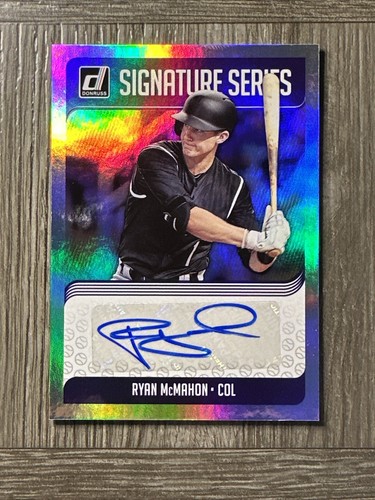 2018 Panini Donruss Ryan McMahon ⚾️ Signature Series Auto #SS-RY ...