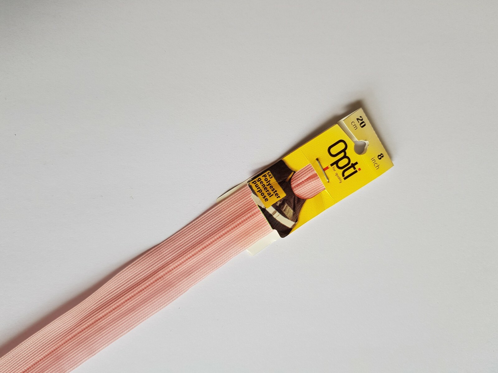 OPTI S43 Concealed/Invisible Closed End Zips, teardrop puller for Light ...