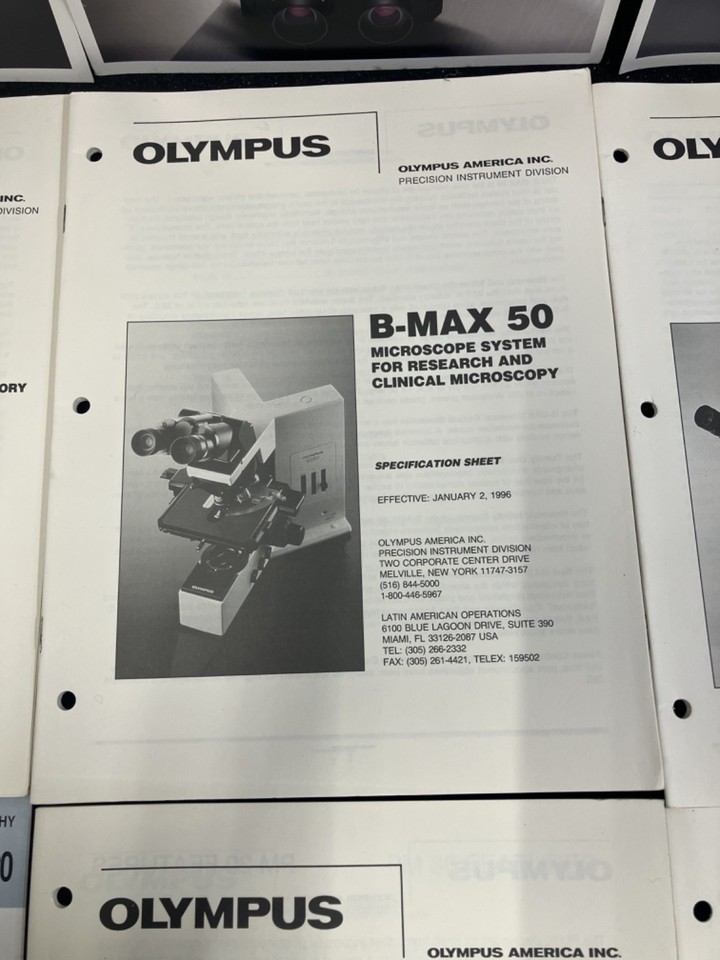 OLYMPUS SYSTEM MICROSCOPES SALES & SPECS BROCHURES LOT ,1996 | eBay
