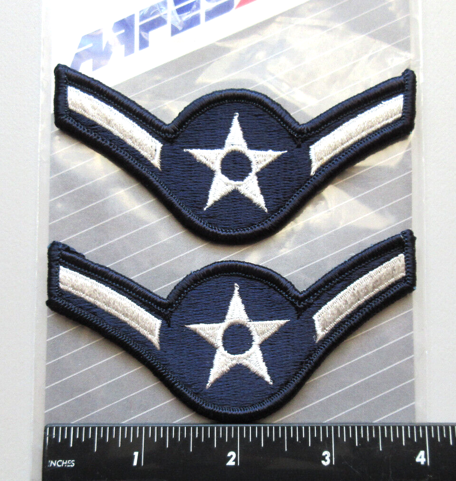 ⭐U.S. AIR FORCE AAFES AIRMAN RANK INSIGNIA MILITARY AIR FORCE UNIFORM PATCHES | eBay
