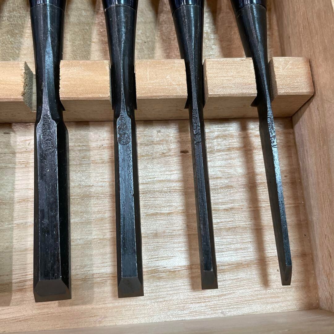 Yamahiro Vintage Oire Nomi Japanese Bench Chisels Set of 10 Mentori ...