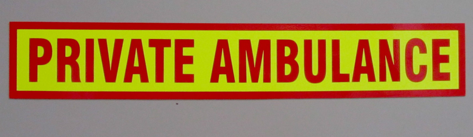 PRIVATE AMBULANCE Sign Reflective Magnetic Signage | eBay