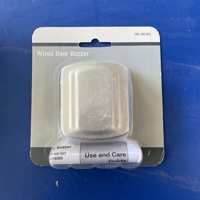 Wired Door Bell Buzzer Low Profile Metal Silver Door Chime Box High ...