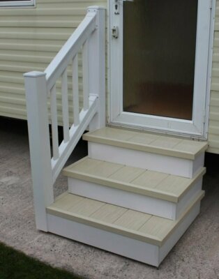 Caravan Steps uPVC Composite Free Standing | eBay