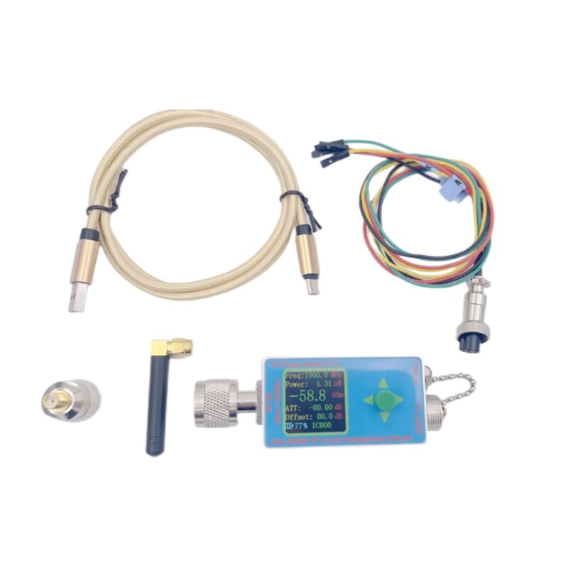 New 10GHz LCD RF Power Meter V7 N-Type Full-band RF Circuit Power ...