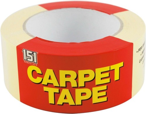 Double Sided Carpet Tape Extra Strong Multi-Purpose Rug Adhesive 48mm X ...