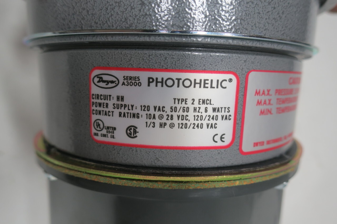 Dwyer A3025 Photohelic Pressure Switch 0-25in-h2o 120v-ac | eBay