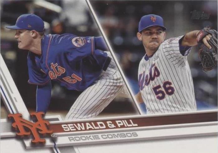 2017 Topps Update Series - Rookie Combos Paul Sewald, Tyler Pill #US3 ...