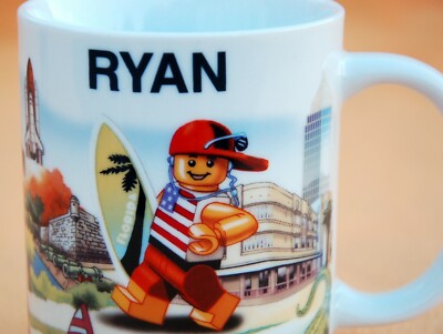 LEGOLAND Minifigs "RYAN" ~ Personalized LEGO Ceramic Mug ~ EXC | eBay
