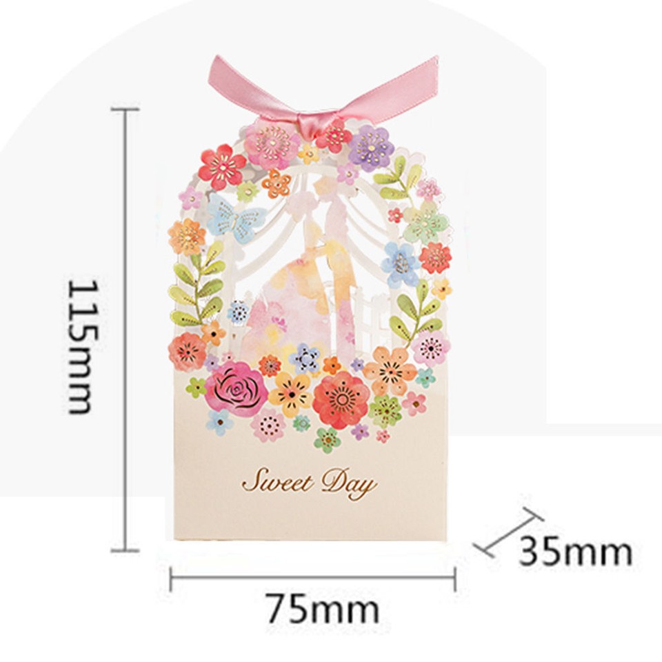 10-100 Favor Ribbon Gift Box Candy Boxes Wedding Boxes Gift Favor ...