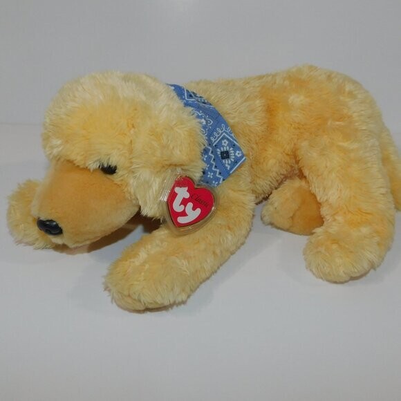 VTG 2002 Ty Classic 13" Plush Yellow Lab / Golden Retriever SUPERDOG New W Tag 8421020584| eBay